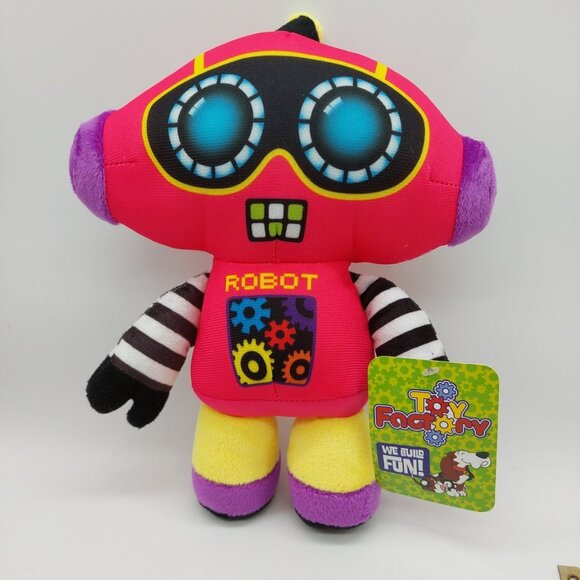 toy factory | Toys | Toy Factory Robot Pink Plush Stuffed With Tags 9 ...